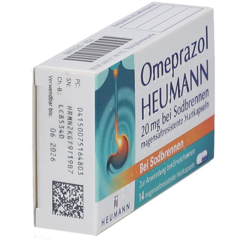 Omeprazol Heumann 20 mg 14 St - shop-apotheke.com
