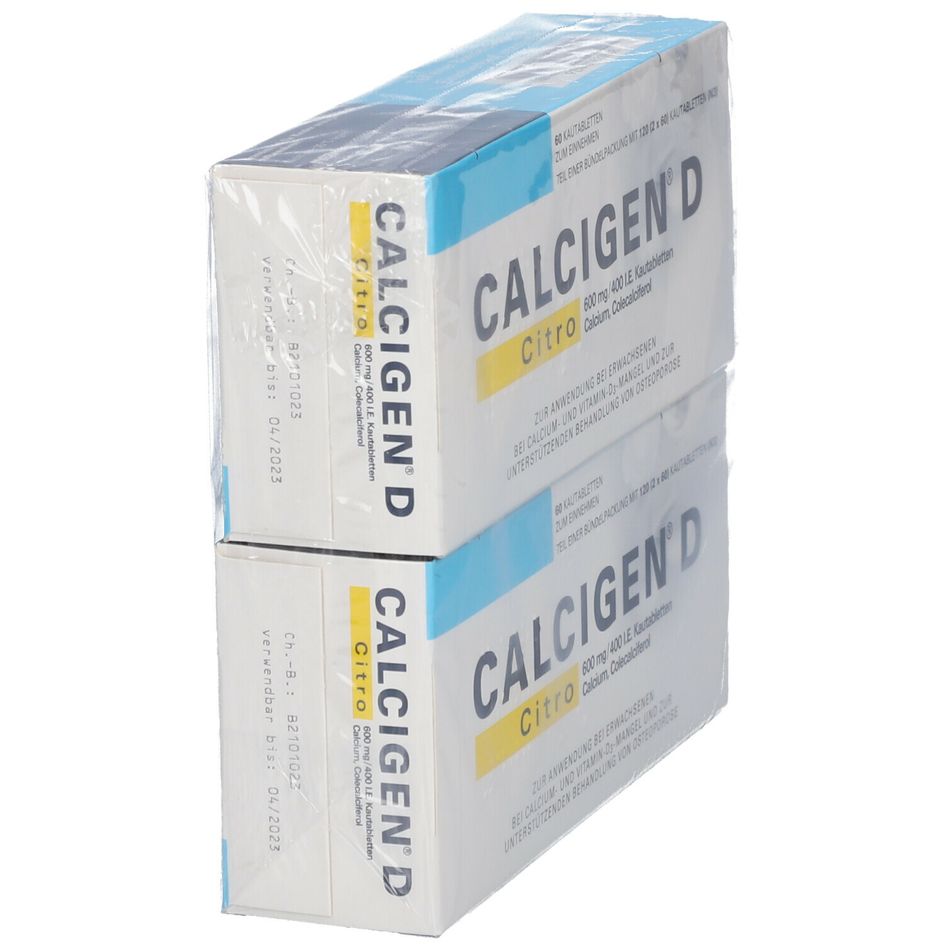 CALCIGEN® D Citro 600 mg/400 I.E. Kautabletten 120 St - shop-apotheke.com