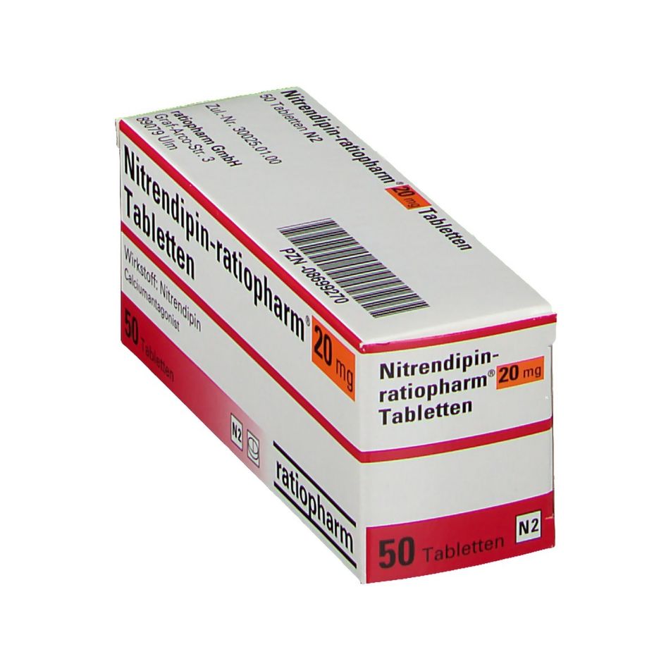 Nitrendipin-ratiopharm® 20 mg 50 St - shop-apotheke.com