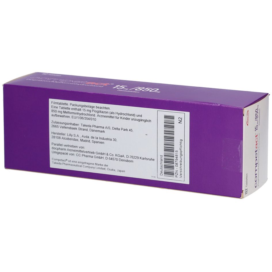 COMPETACT 15 mg/850 mg Filmtabletten 112 St - shop-apotheke.com