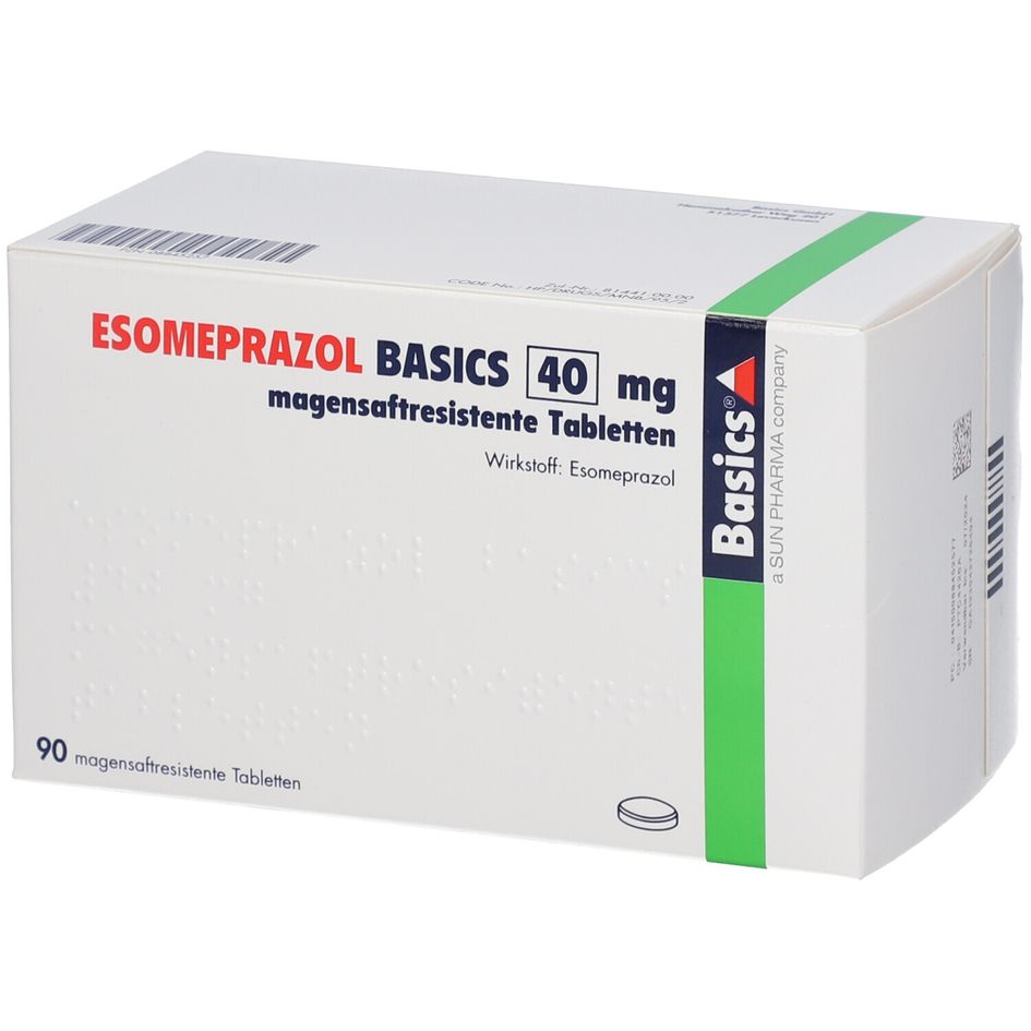 ESOMEPRAZOL BASICS 40 mg 90 St - shop-apotheke.com