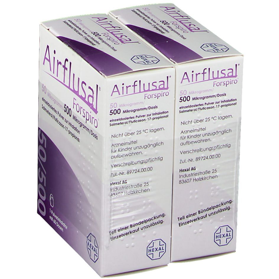 Airflusal® Forspiro® 50 µg/500 µg/Dosis 2 St - shop-apotheke.com