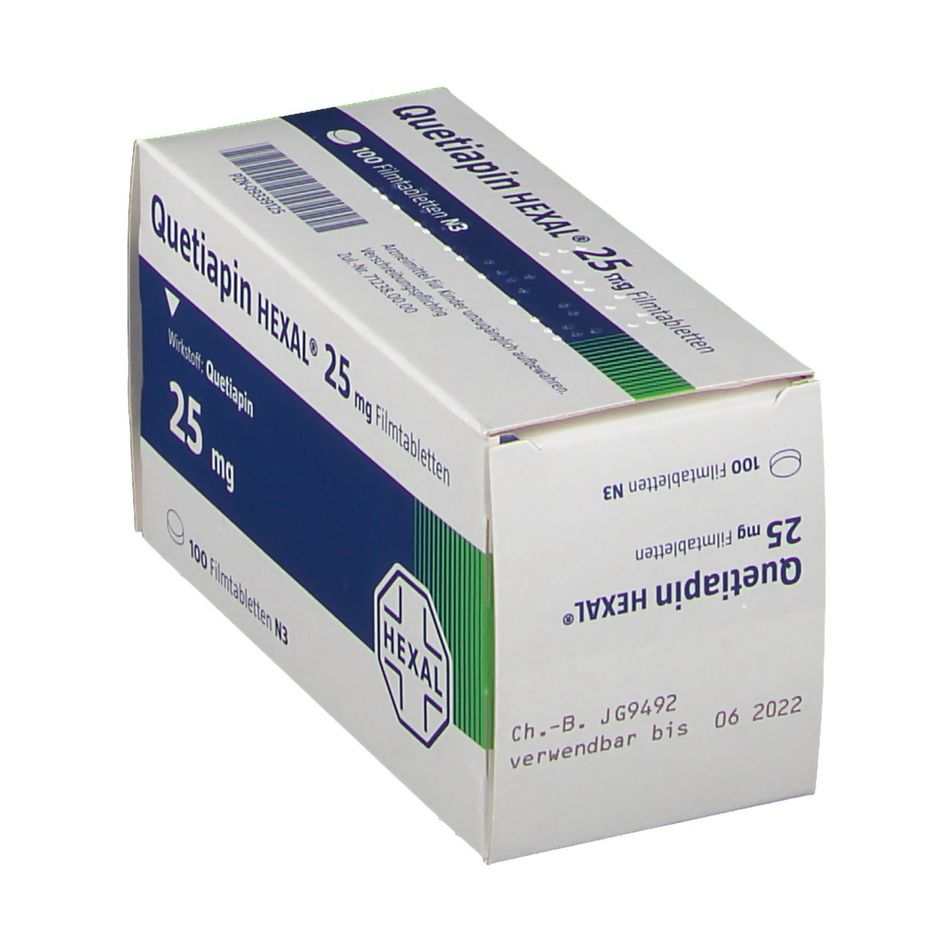 Quetiapin HEXAL® 25 mg 100 St - shop-apotheke.com