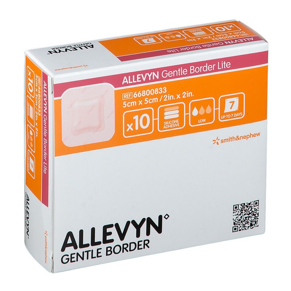 ALLEVYN® Gentle Border Lite 5 x 5 cm 10 St - shop-apotheke.com