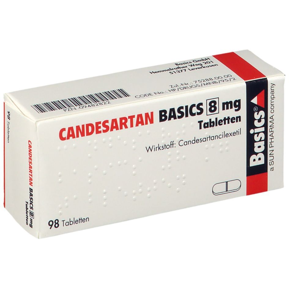 CANDESARTAN BASICS 8 mg 98 St - shop-apotheke.com