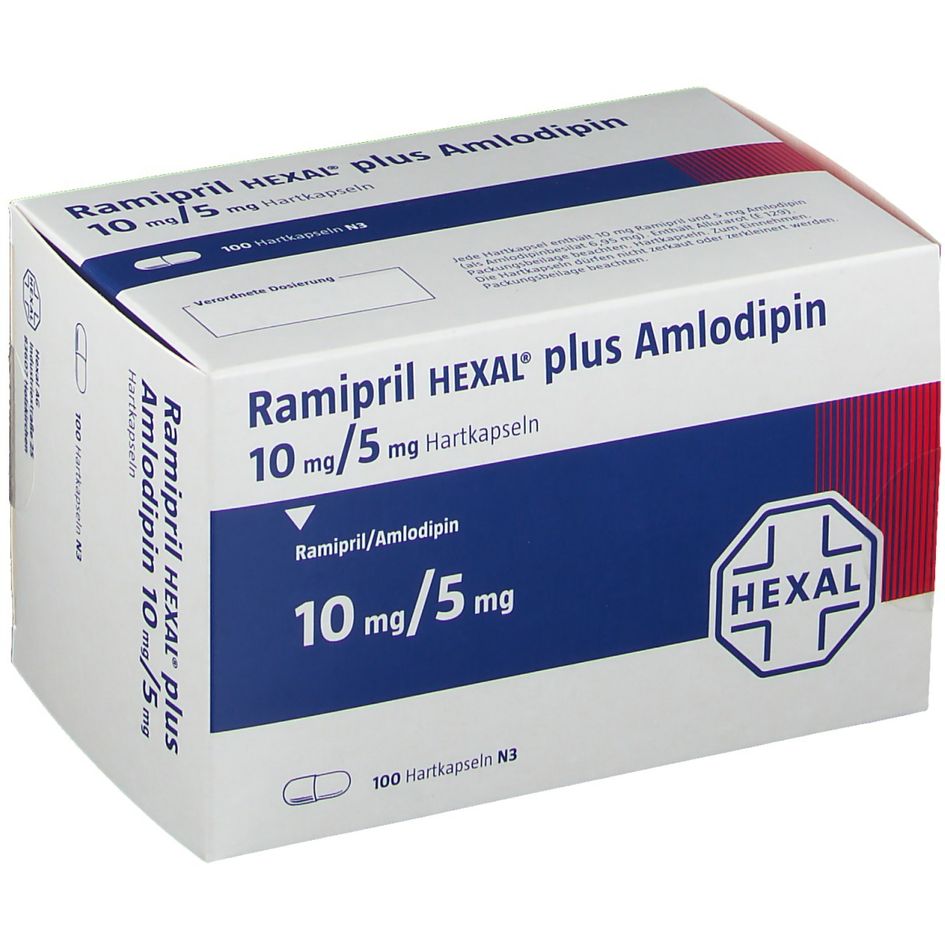 Ramipril HEXAL® plus Amlodipin 10 mg/5 mg 100 St - shop-apotheke.com