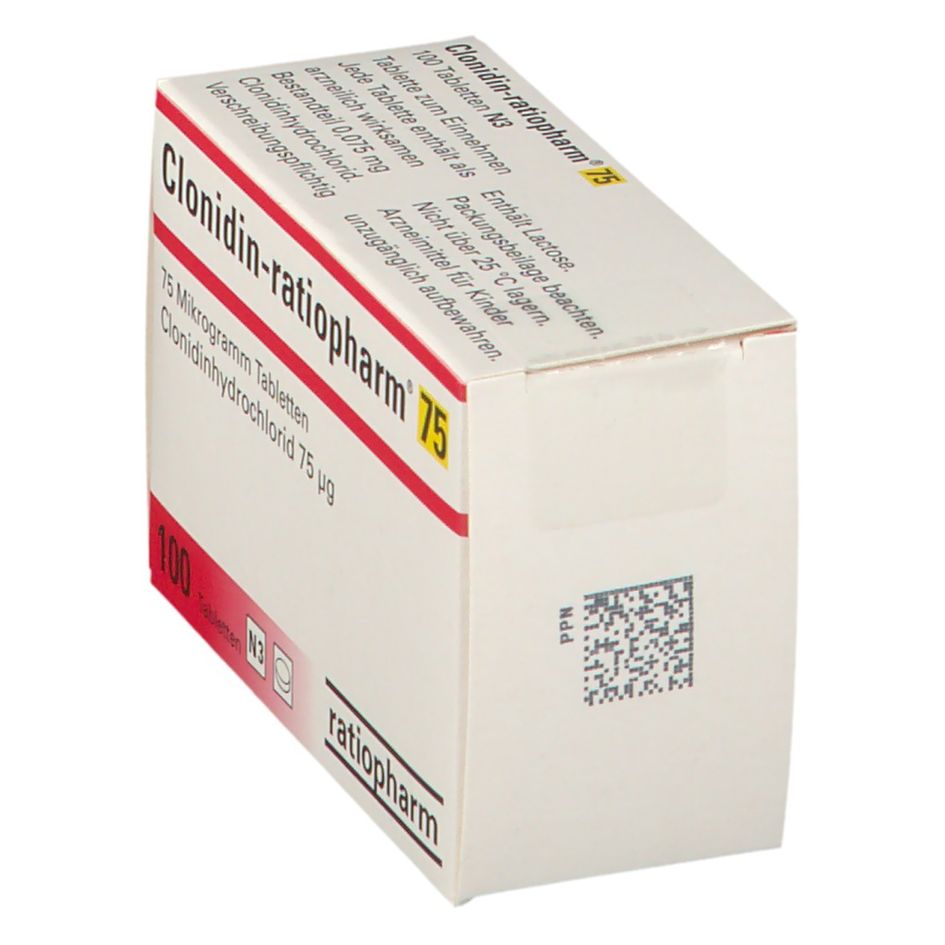 Clonidin-ratiopharm® 75 100 St - shop-apotheke.com