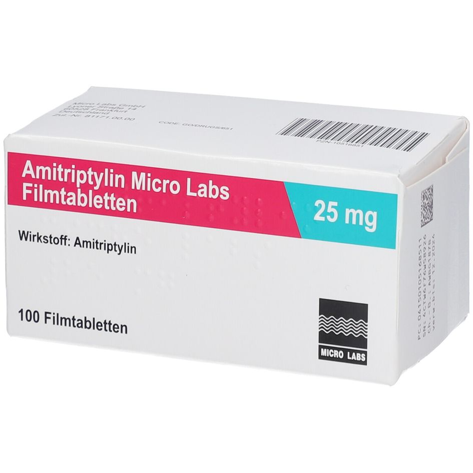 Amitriptylin Micro Labs 25 mg 100 St - shop-apotheke.com