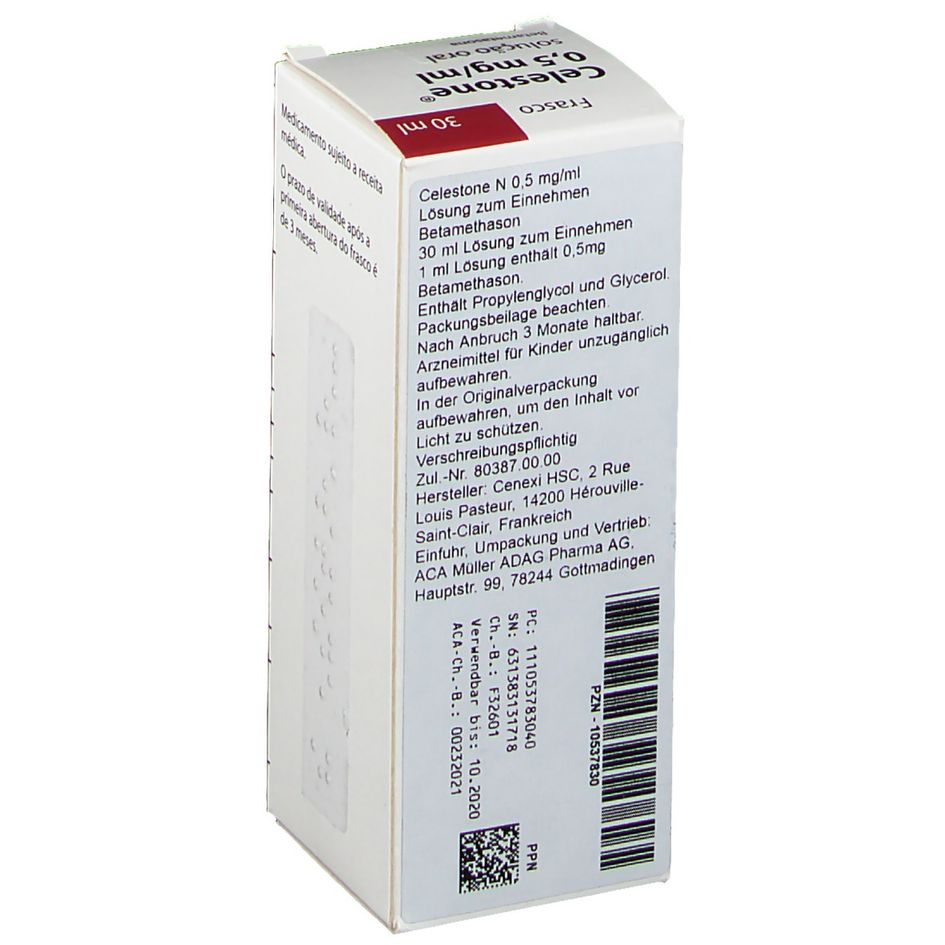 Celestone® 0,5 mg/ml 30 ml - shop-apotheke.com