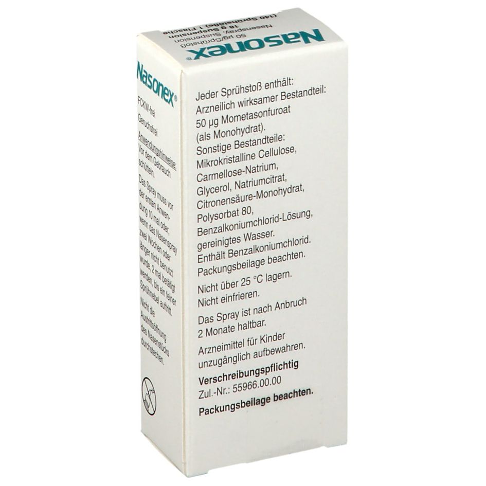 Nasonex 140 Sprühstöße Nasenspray 18 g - shop-apotheke.com