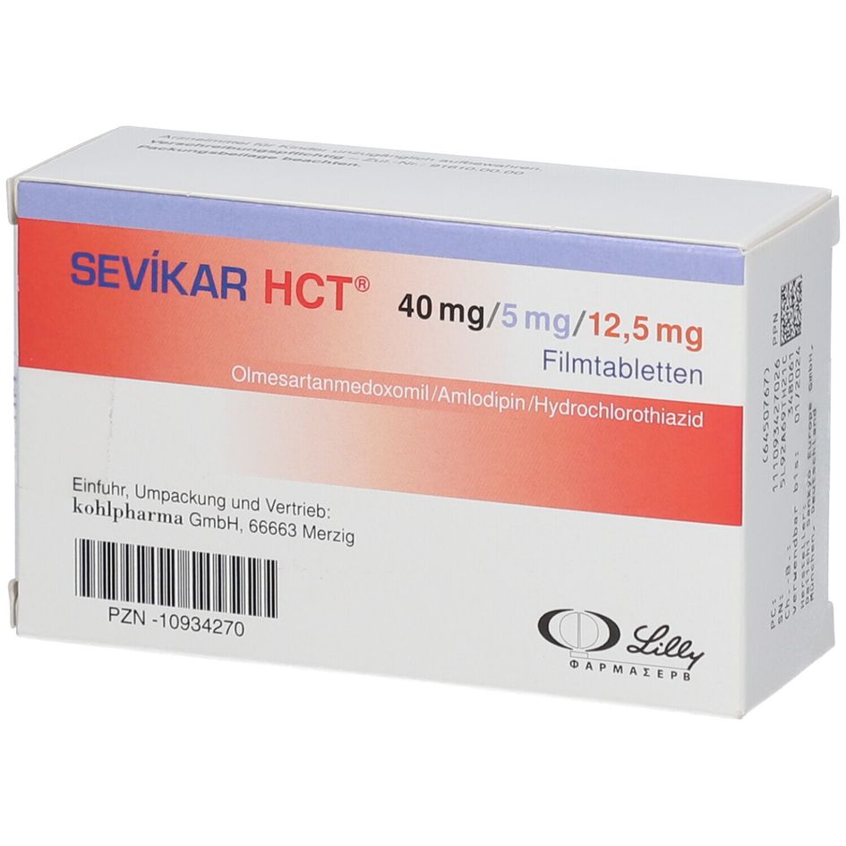 SEVIKAR HCT® 40 mg/5 mg/12,5 mg 98 St - shop-apotheke.com