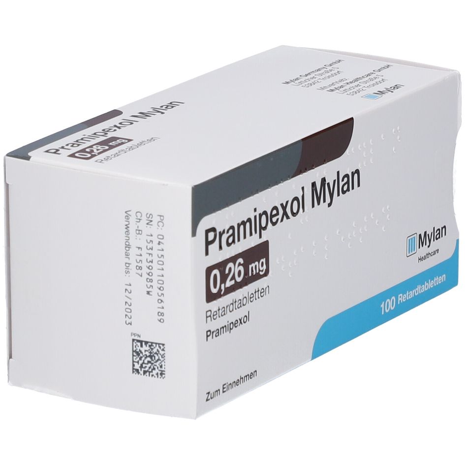Pramipexol Mylan 0,26 mg 100 St - shop-apotheke.com