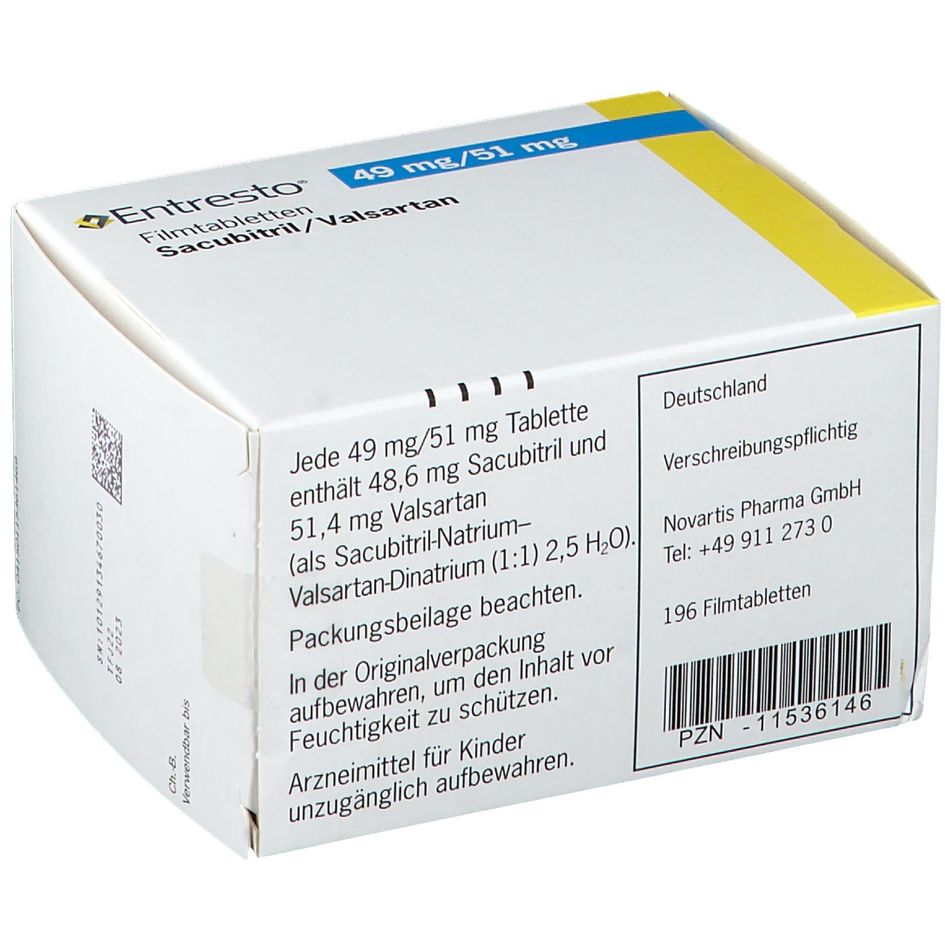 Entresto® 49 mg/51 mg 196 St - shop-apotheke.com