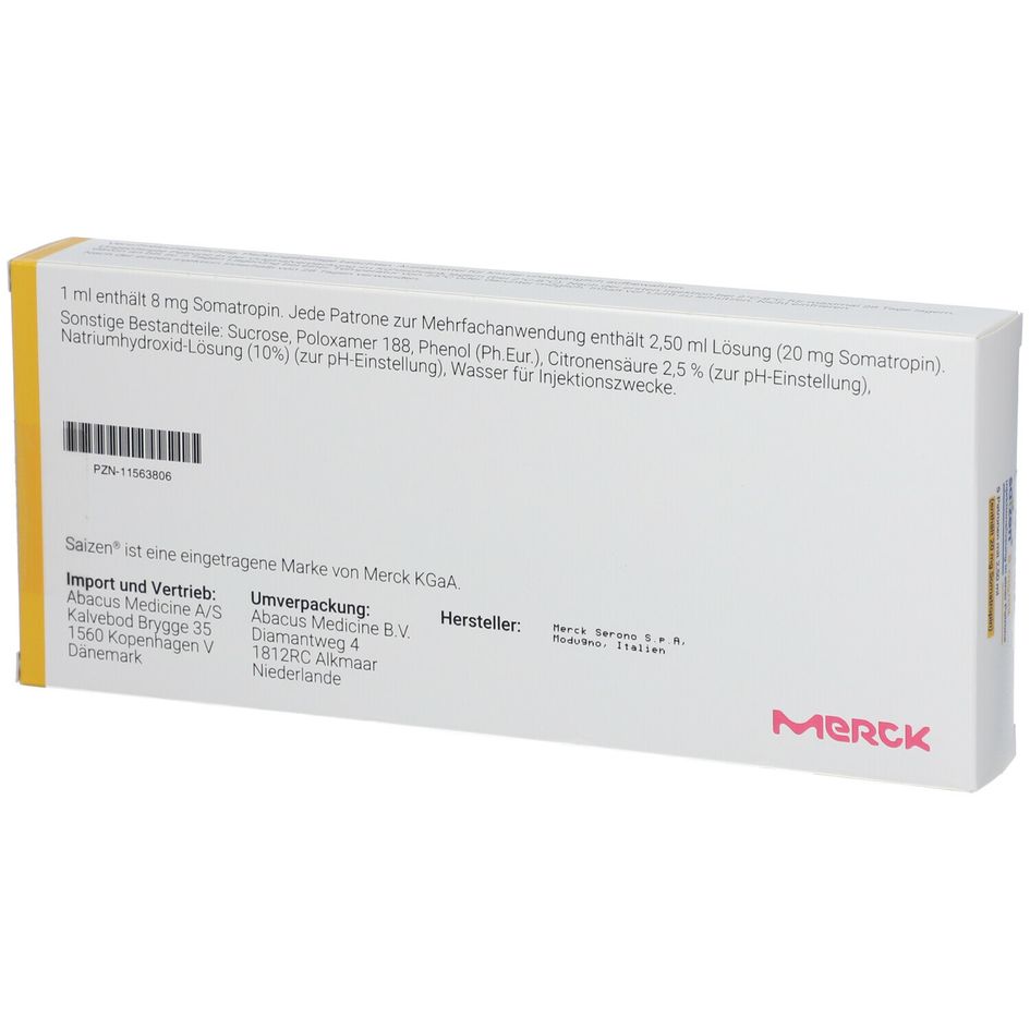SAIZEN 20 mg 8 mg/ml Injektionslösung 5 St - shop-apotheke.com