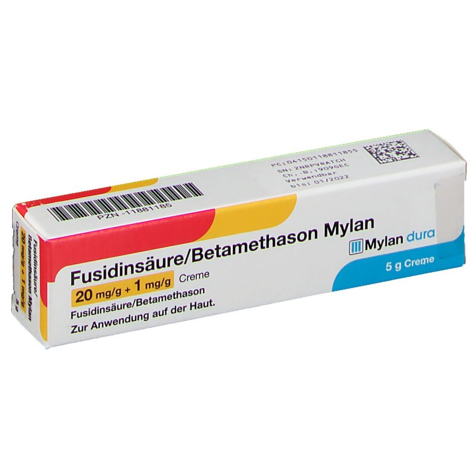 Fusidinsäure/Betamethason Mylan 20 mg/g + 1 mg/g 5 g - shop-apotheke.com