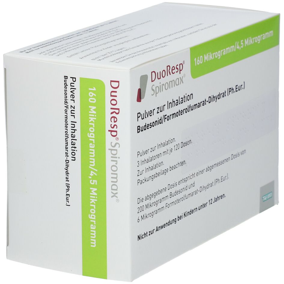 DuoResp® Spiromax® 160 µg/4,5 µg 3 St - shop-apotheke.com