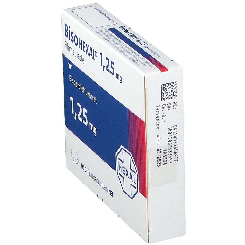 BisoHEXAL® 1,25 mg 100 St - shop-apotheke.com