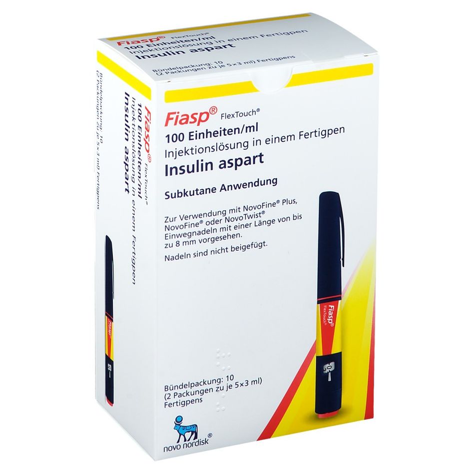 Fiasp® FlexTouch® 100 Einheiten/ml 2x5x3 ml - shop-apotheke.com