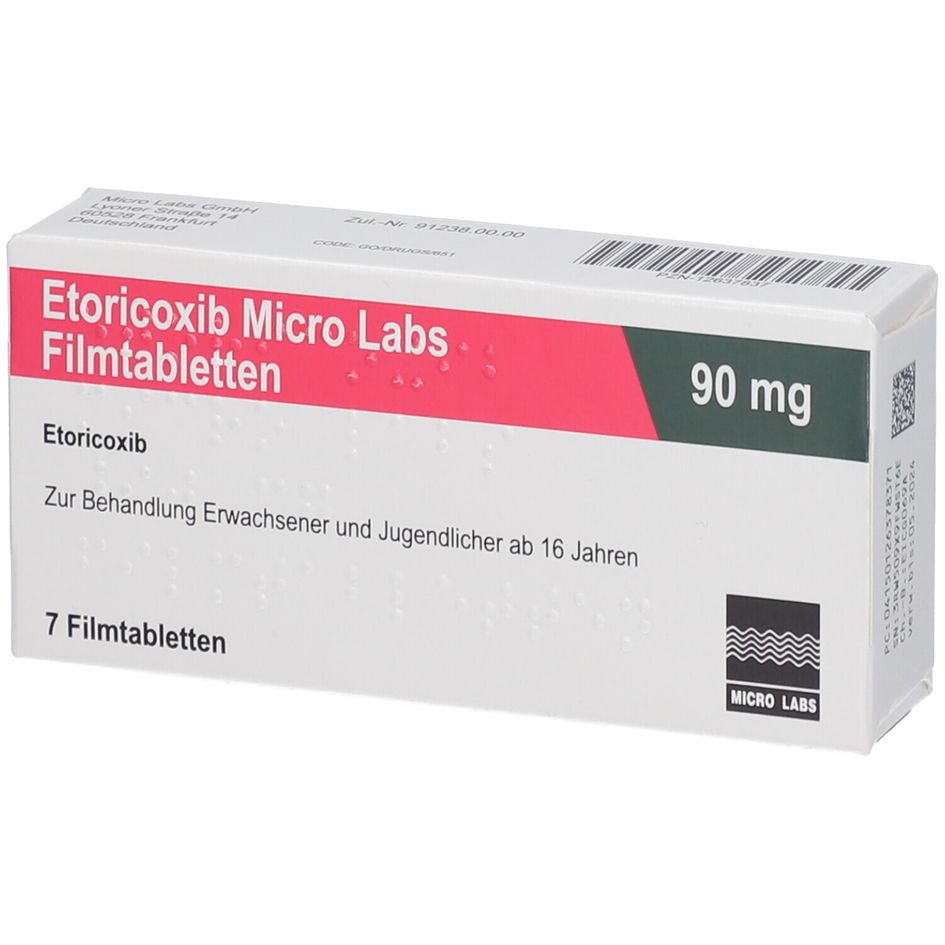 Etoricoxib Micro Labs 90 mg 7 St - shop-apotheke.com