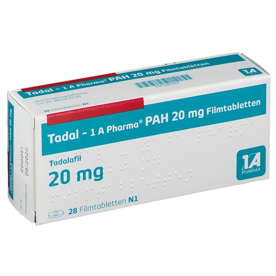 Tadal - 1 A Pharma® PAH 20 mg 28 St - shop-apotheke.com
