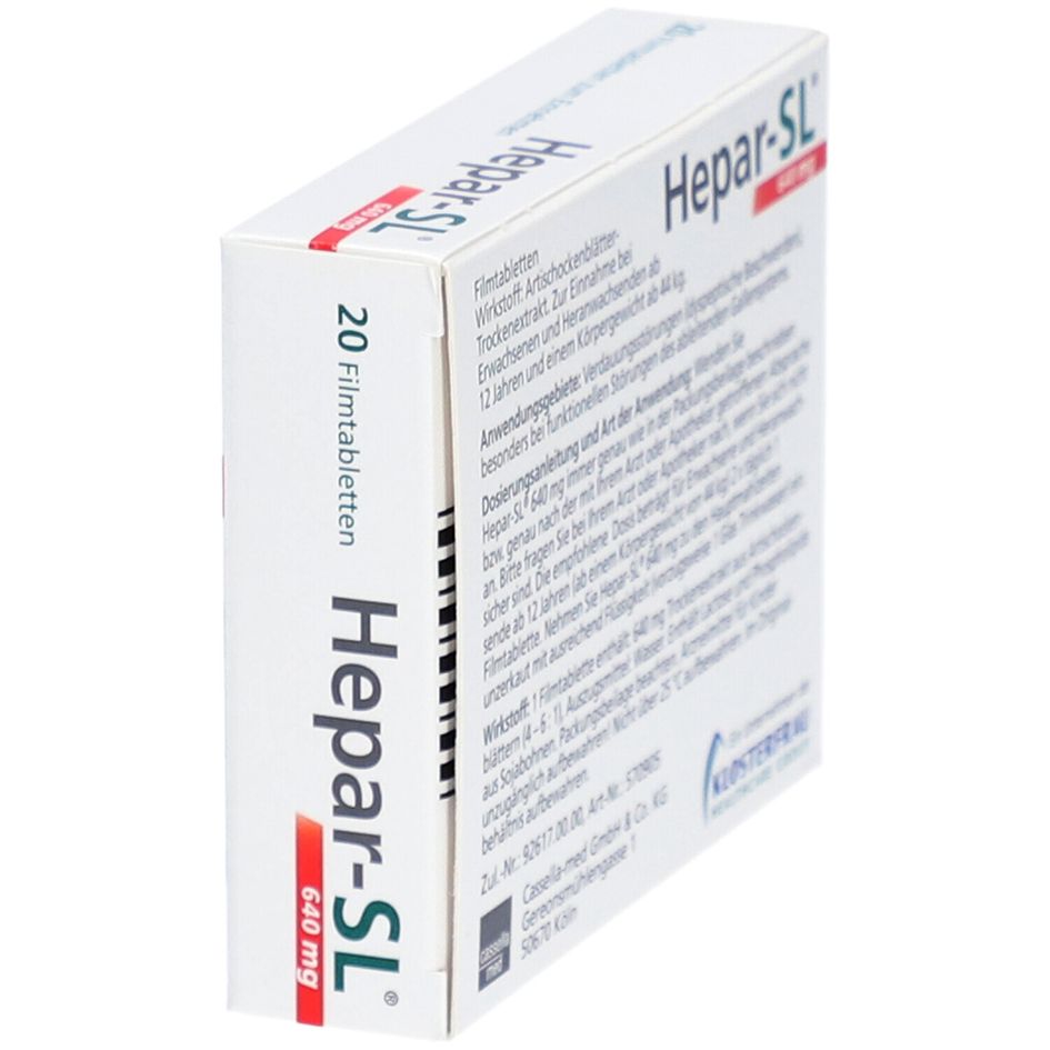 Hepar-SL® 640 mg 20 St - shop-apotheke.com