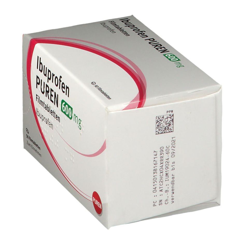 Ibuprofen PUREN 600 mg 50 St - shop-apotheke.com