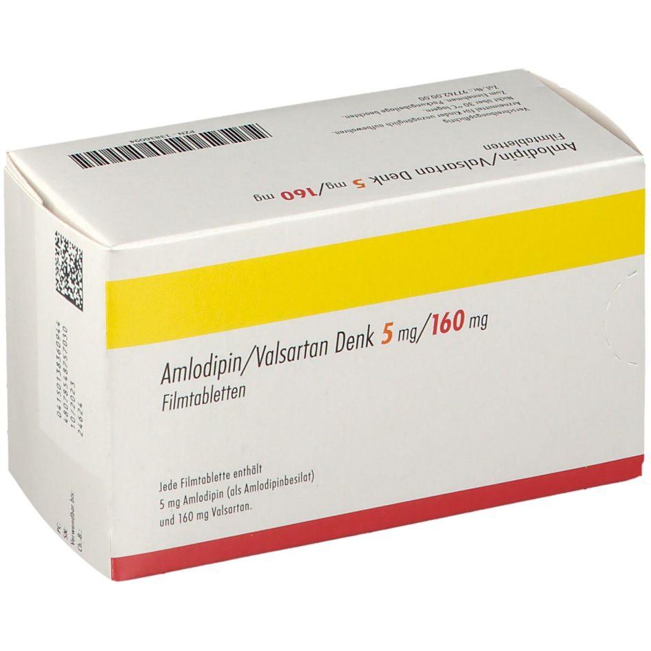 Amlodipin/Valsartan Denk 5 mg/160 mg 98 St - shop-apotheke.com