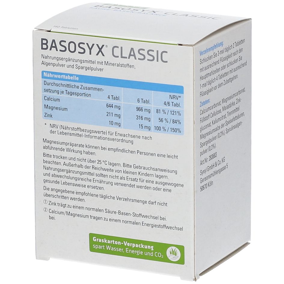 SYXYL BASOSYX® Classic 140 St - shop-apotheke.com