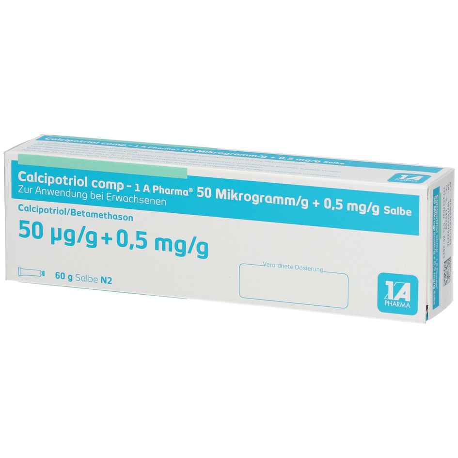 Calcipotriol comp - 1 A Pharma® 50 µg/g + 0,5 mg/g 60 g - shop-apotheke.com