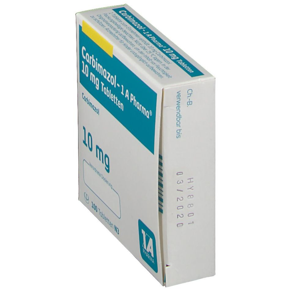 Carbimazol - 1 A Pharma® 10 mg 100 St - shop-apotheke.com