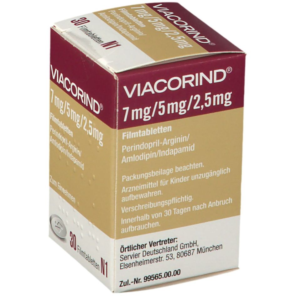 VIACORIND® 7 mg/5 mg/2,5 mg 30 St - shop-apotheke.com