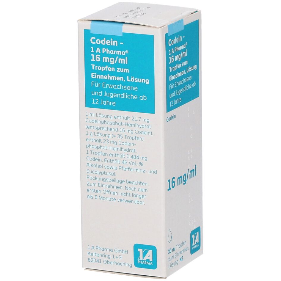 Codein - 1 A Pharma® 16 mg/ml 30 ml - shop-apotheke.com