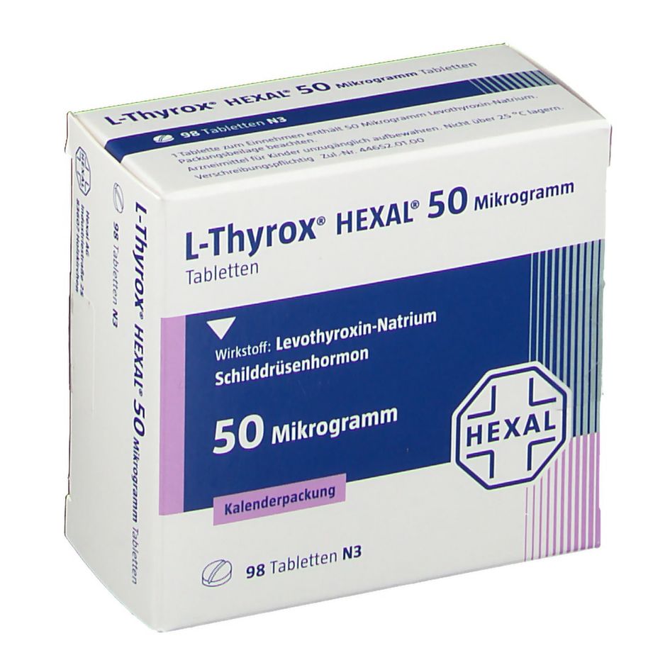 L-Thyrox® HEXAL® 50 µg 98 St - shop-apotheke.com