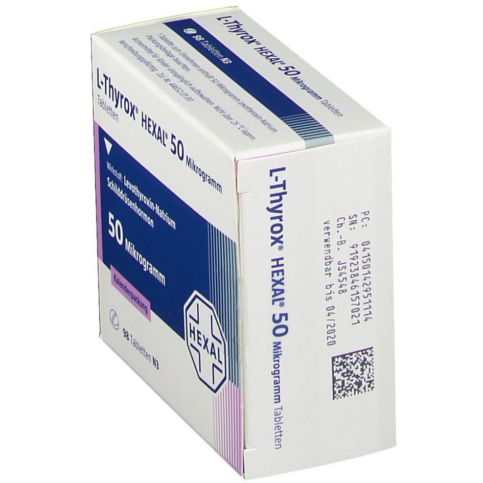 L-Thyrox® HEXAL® 50 µg 98 St - shop-apotheke.com
