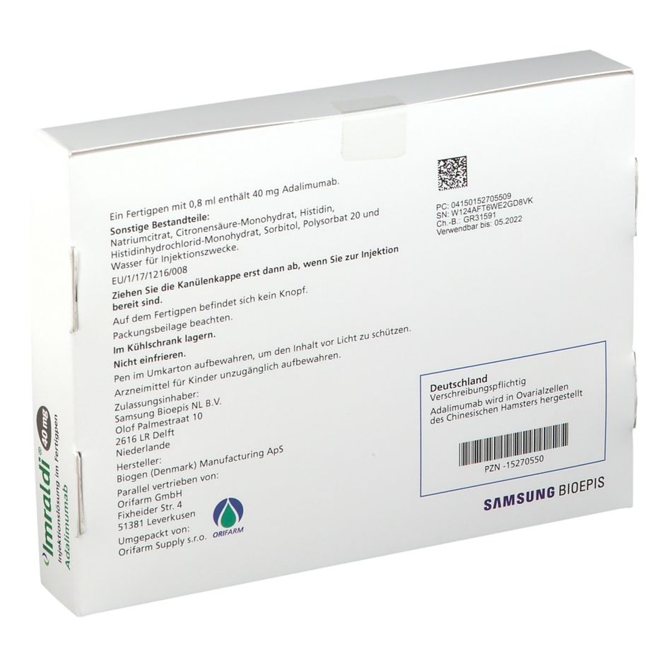ImraLDi 40 mg/0,8 ml 6 St - shop-apotheke.com