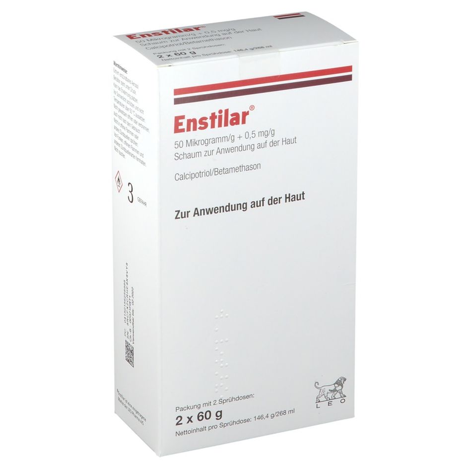 Enstilar 50 µg/g + 0,5 mg/g Schaum Z.Anw.A.D.Haut 2x60 g - shop ...