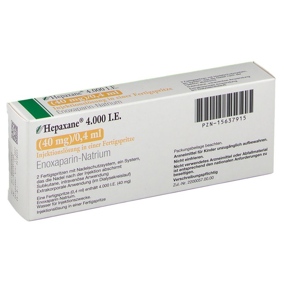 Hepaxane® 4.000 I.E. 40 mg/0,4 ml 2 St - shop-apotheke.com