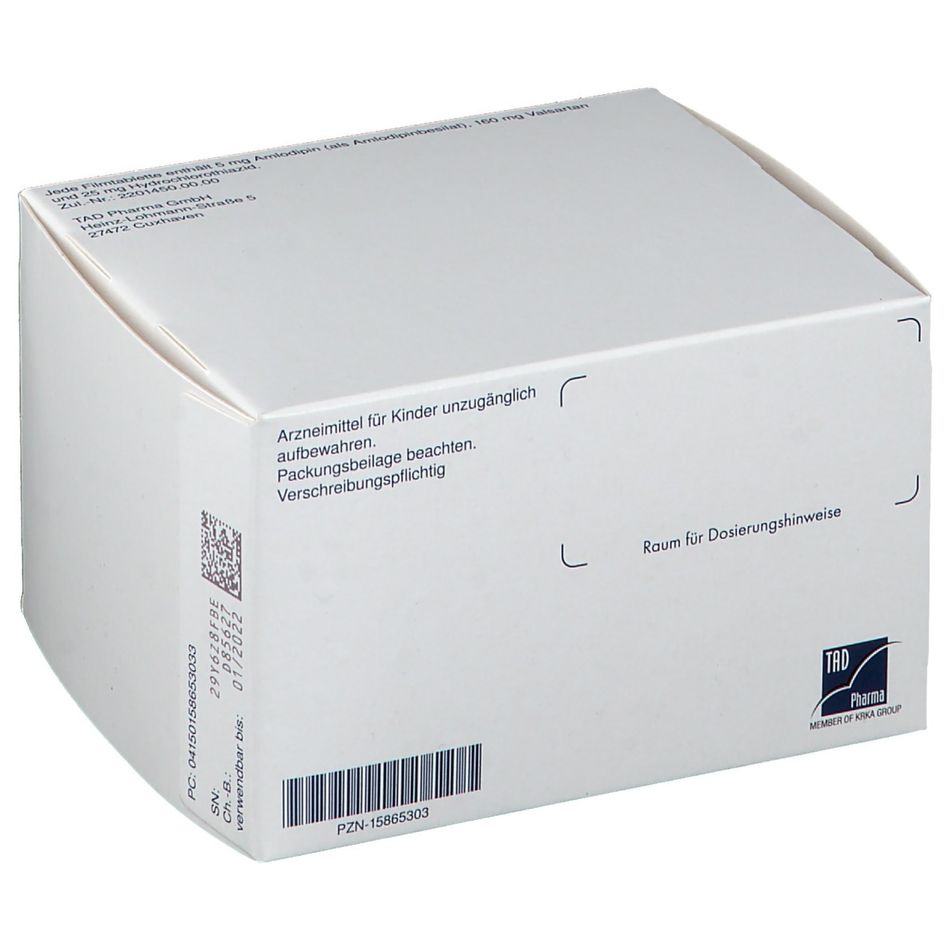 Valsamtrio® 5 mg/160 mg/25 mg 98 St - shop-apotheke.com