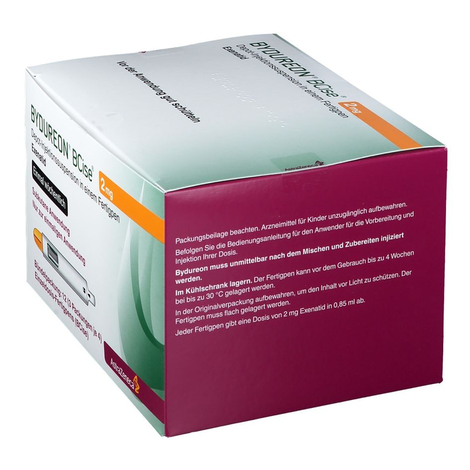 BYDUREON 2 mg Depot-Injekt.Sus.i.e.Fertigpen BCise 3x4 St - shop ...