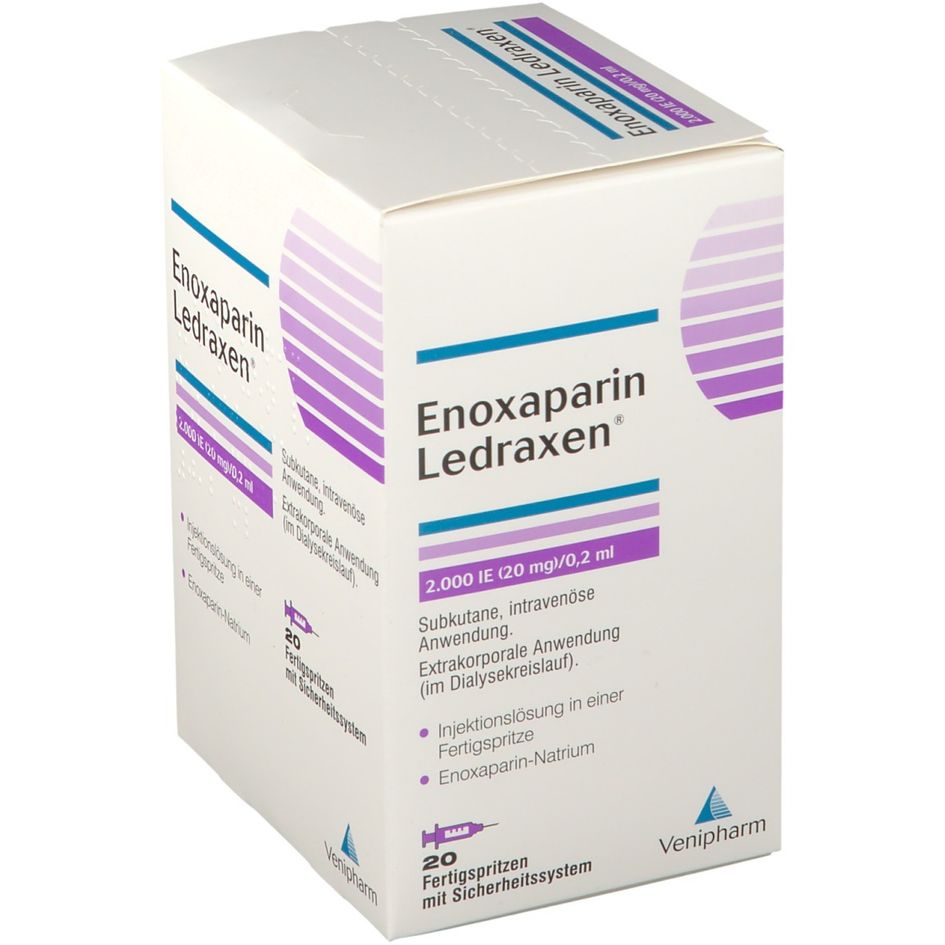 Enoxaparin Ledraxen® 2.000 IE 20 mg/0,2 ml 20 St - shop-apotheke.com