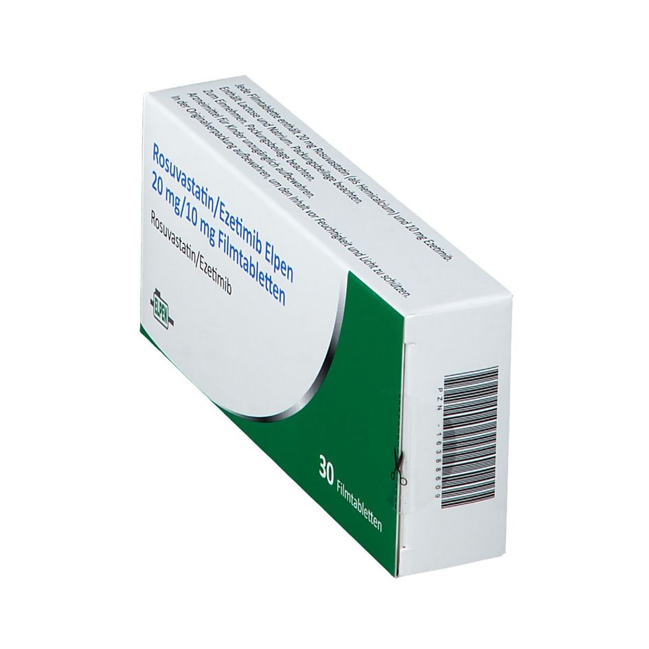Rosuvastatin/Ezetimib Elpen 20 mg/10 mg 30 St - shop-apotheke.com