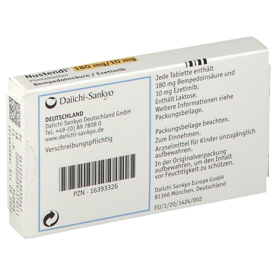 Nustendi® 180 mg/10 mg 28 St - shop-apotheke.com