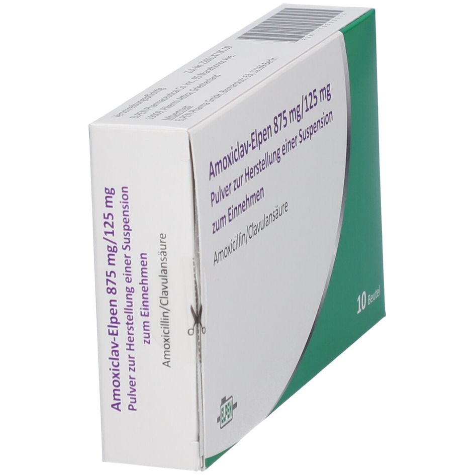 Amoxiclav-Elpen 875 mg/125 mg 10 St - shop-apotheke.com
