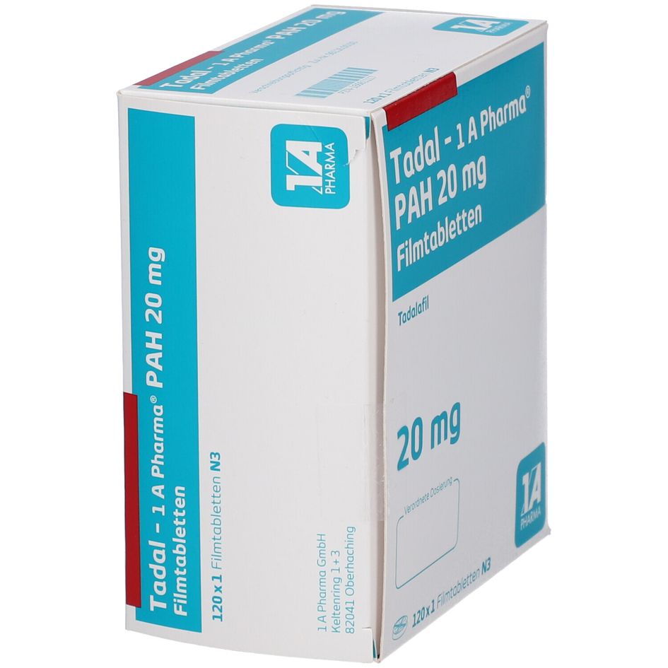 Tadal - 1 A Pharma® PAH 20 mg 120 St - shop-apotheke.com