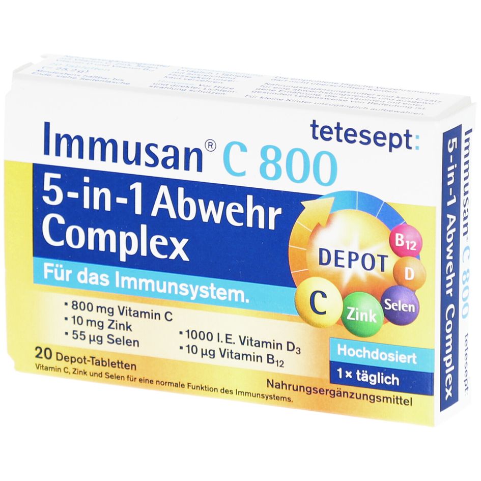 Immusan® C 800 5-in-1 Abwehr Complex 20 St - shop-apotheke.com