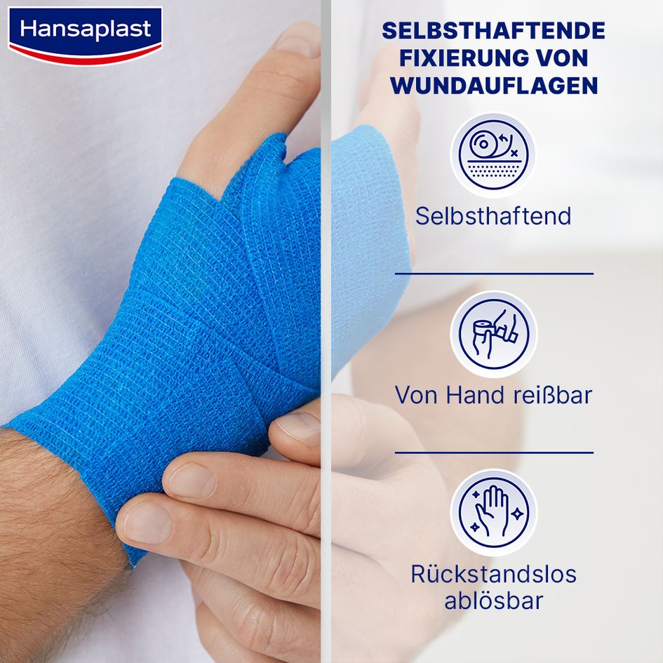 Hansaplast MED Selbsthaftende Fixierbinde 4 m x 6 cm 1 St - shop ...