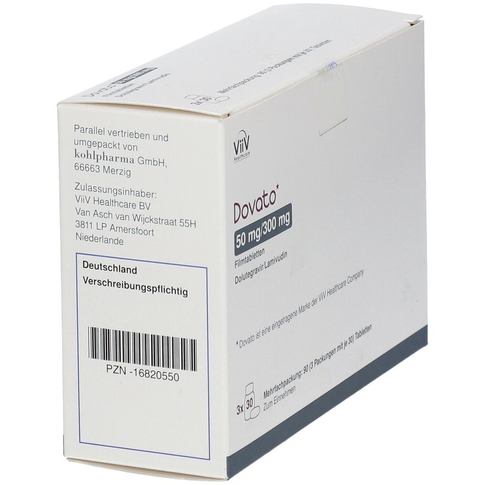 Dovato 50 mg/300 mg 3x30 St - shop-apotheke.com