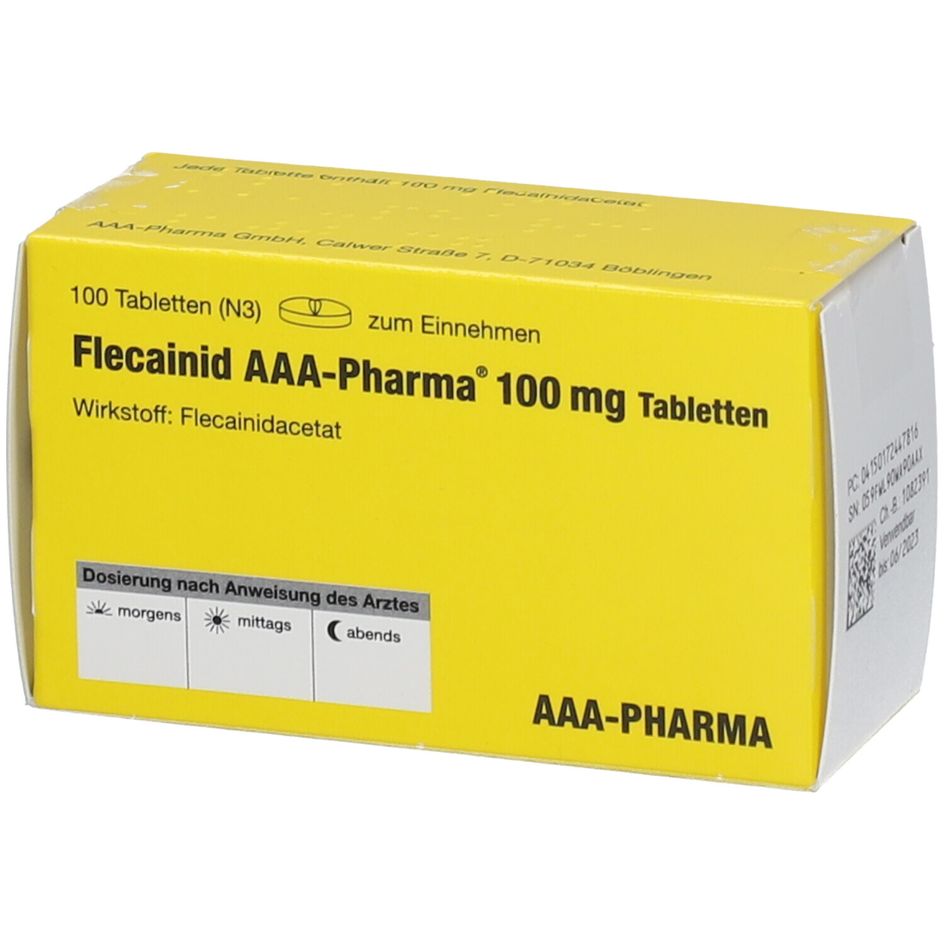 FLECAINID AAA-Pharma 100 mg Tabletten 100 St - shop-apotheke.com