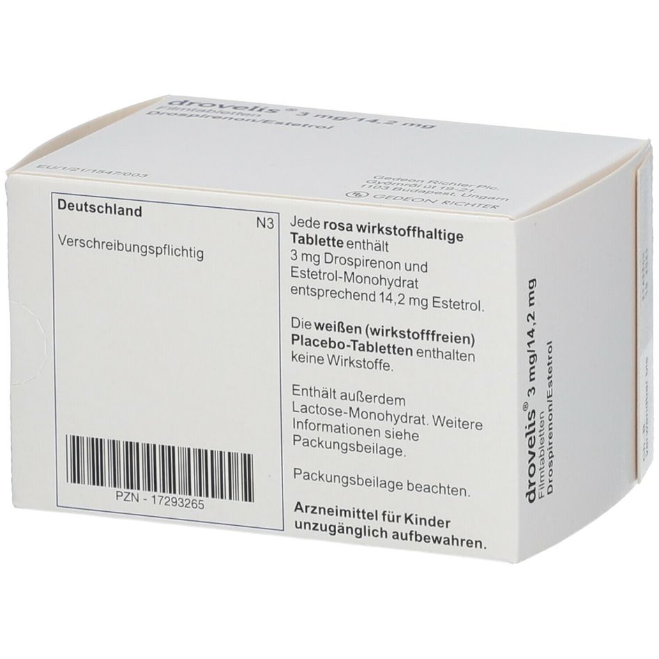 DROVELIS 3 mg/14,2 mg Filmtabletten 6x28 St - shop-apotheke.com