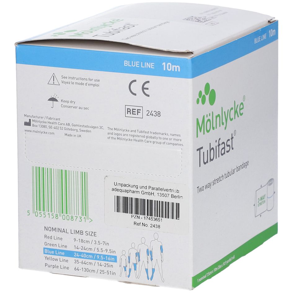 Tubifast 2-Way Stretch 7,5 cm x 10 m blau 1 St - shop-apotheke.com